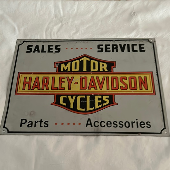 Harley-Davidson | Wall Decor | Harley Davidson Metal Sign | Poshmark